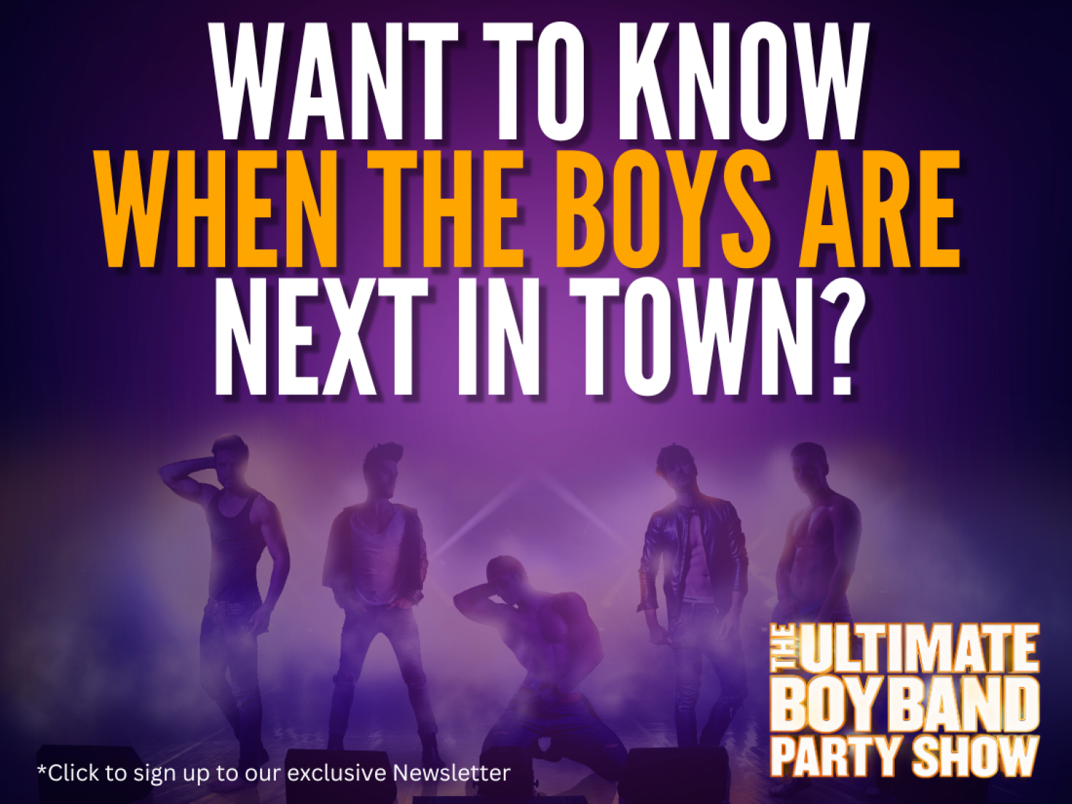 Tour Dates | The Ultimate Boy Band Party Show